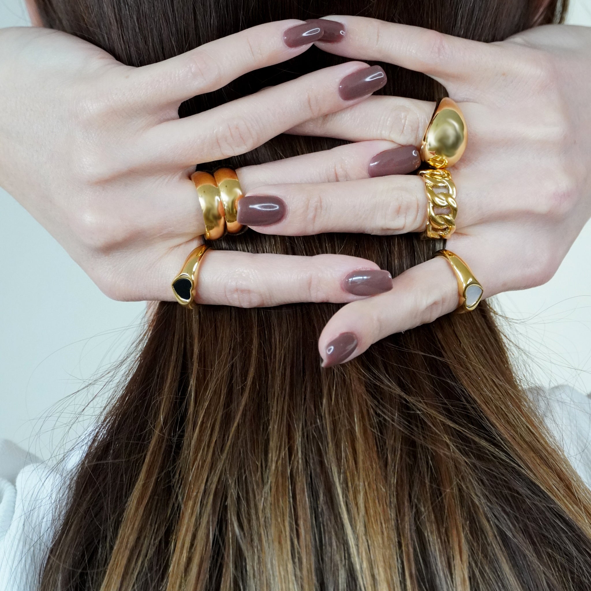 Bold-Chic Ring | Stainless Steel | Gold plated | Waterproof