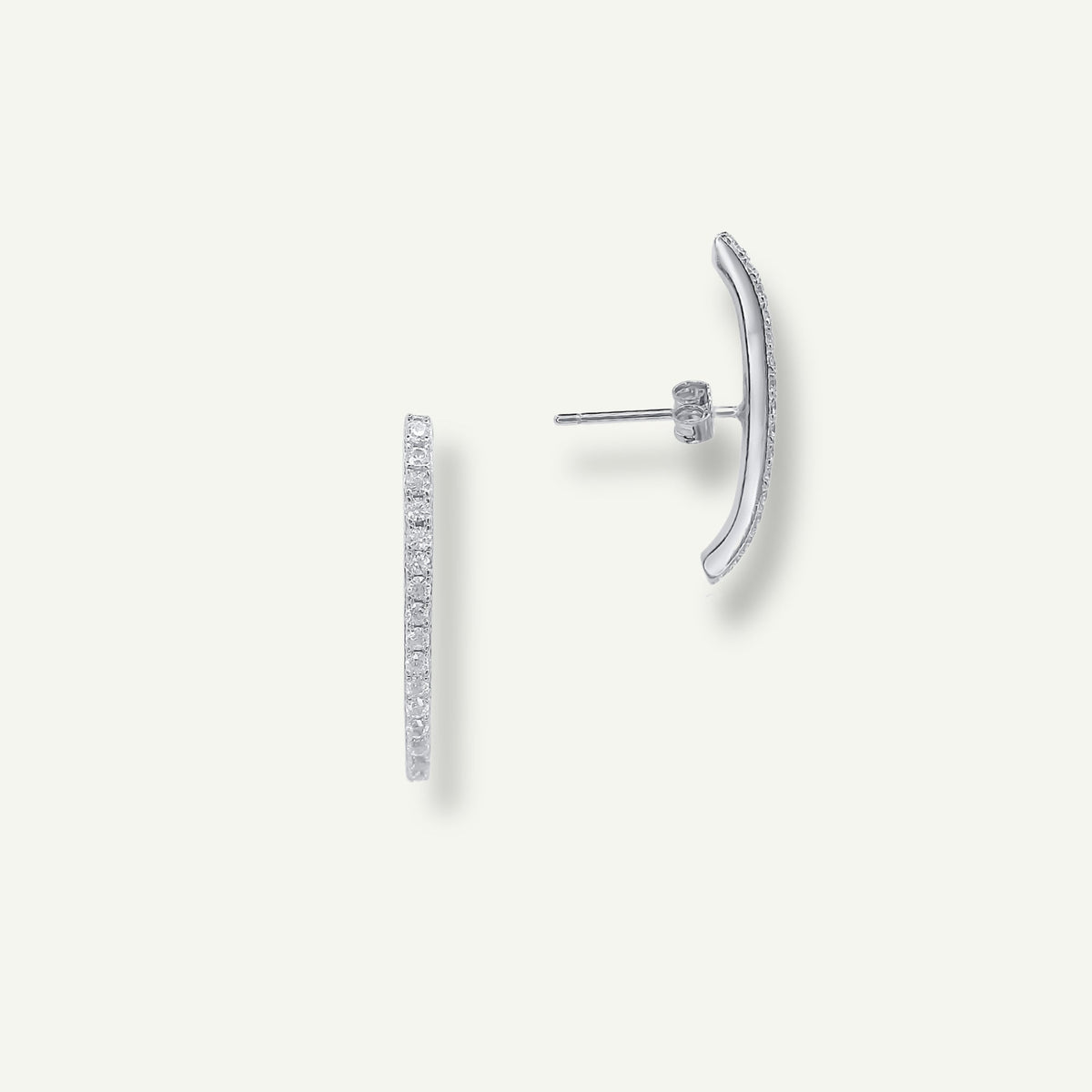 Sparkling Line | Stubs | 925 Silver |Waterproof